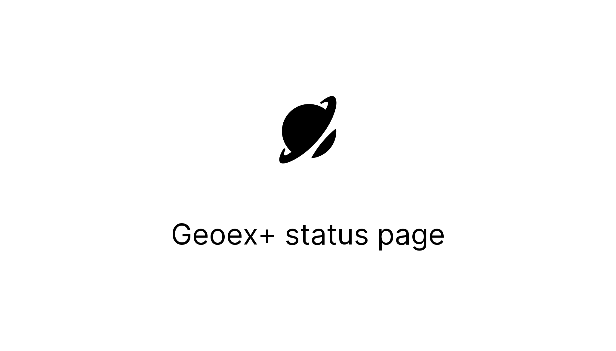Geoex+ Status